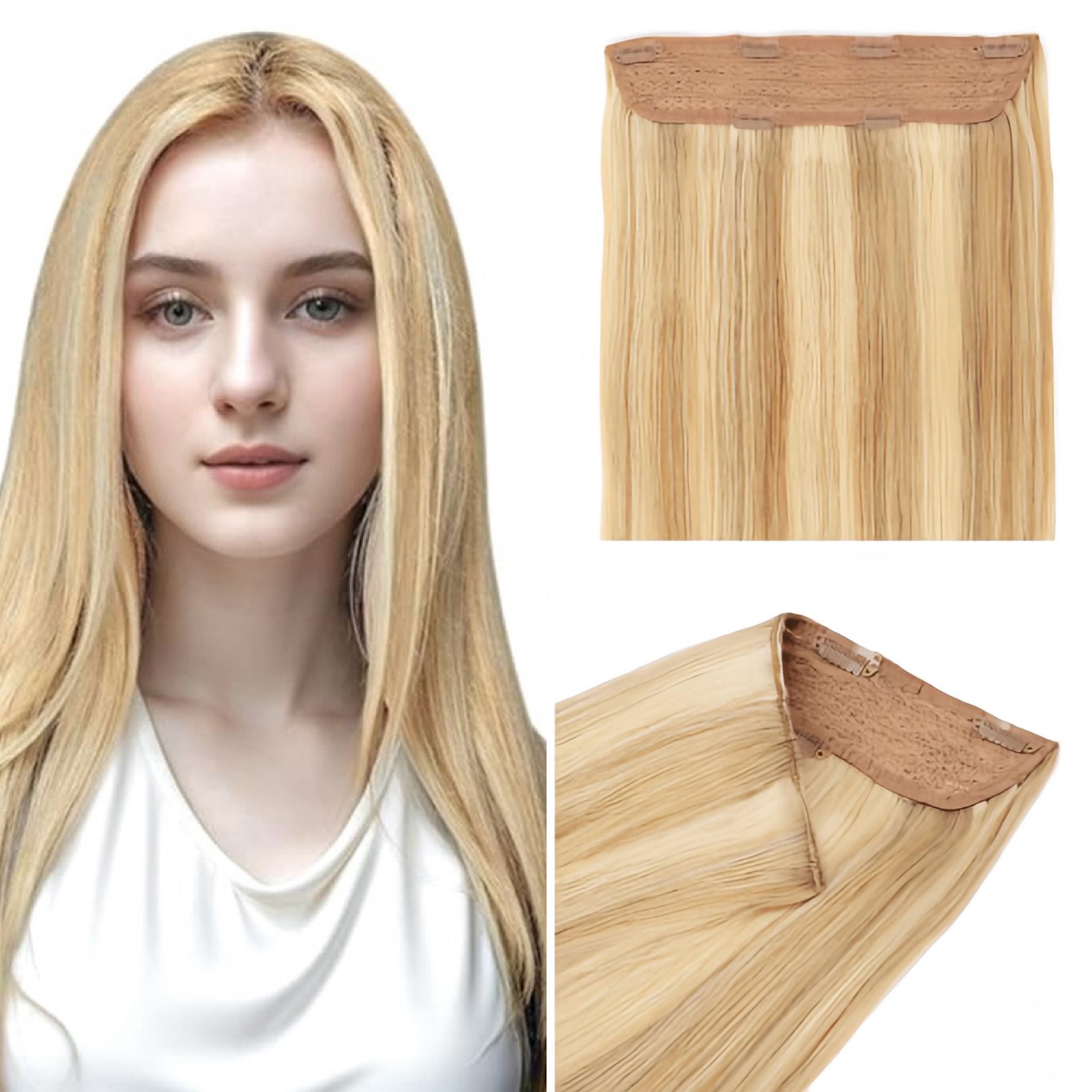 One Piece Harmony Blonde Hair Volumizer Extensions – SHINING HAIR GLOBAL
