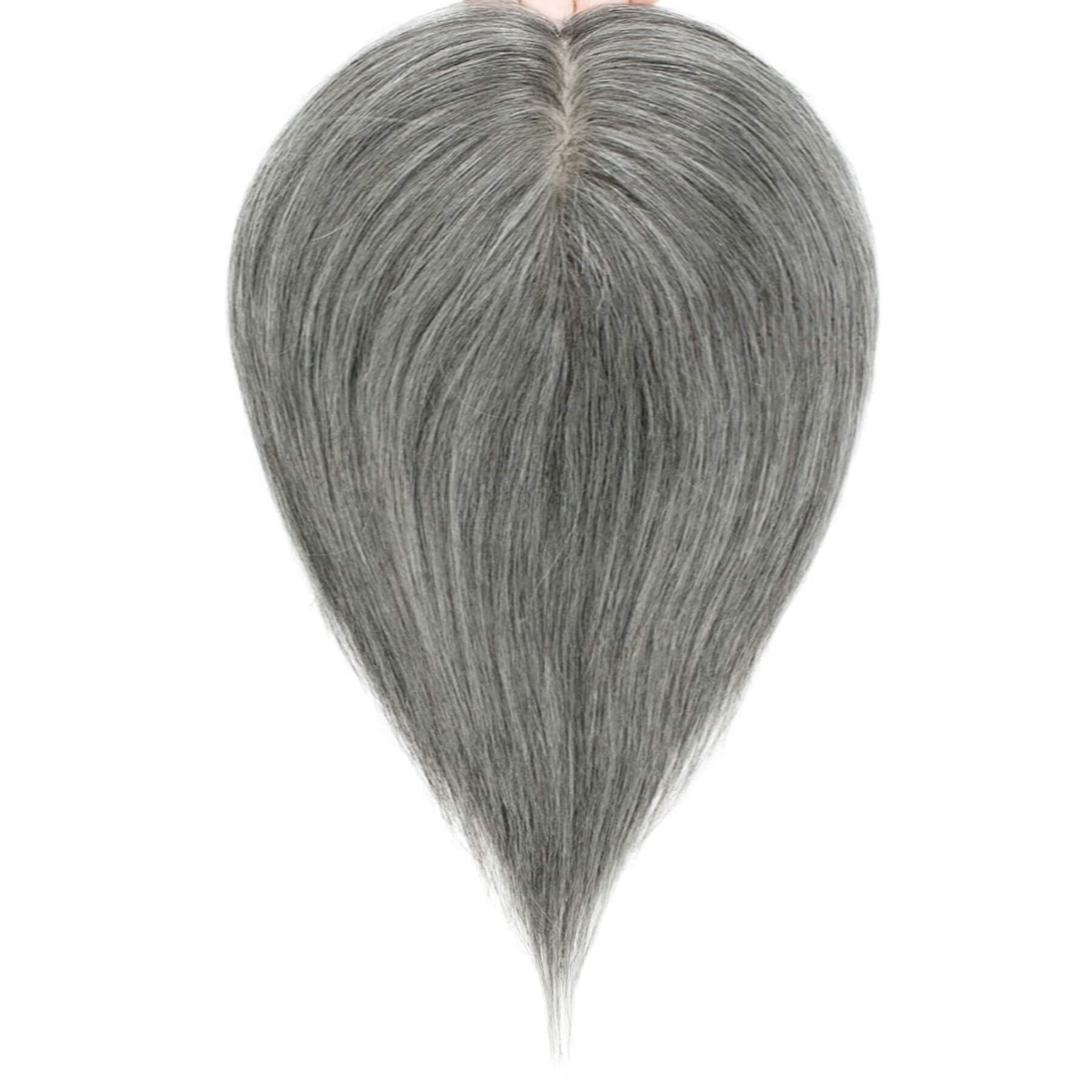 Light Grey Hair Topper with Silk Base for Effortless Volume – SHINING ...